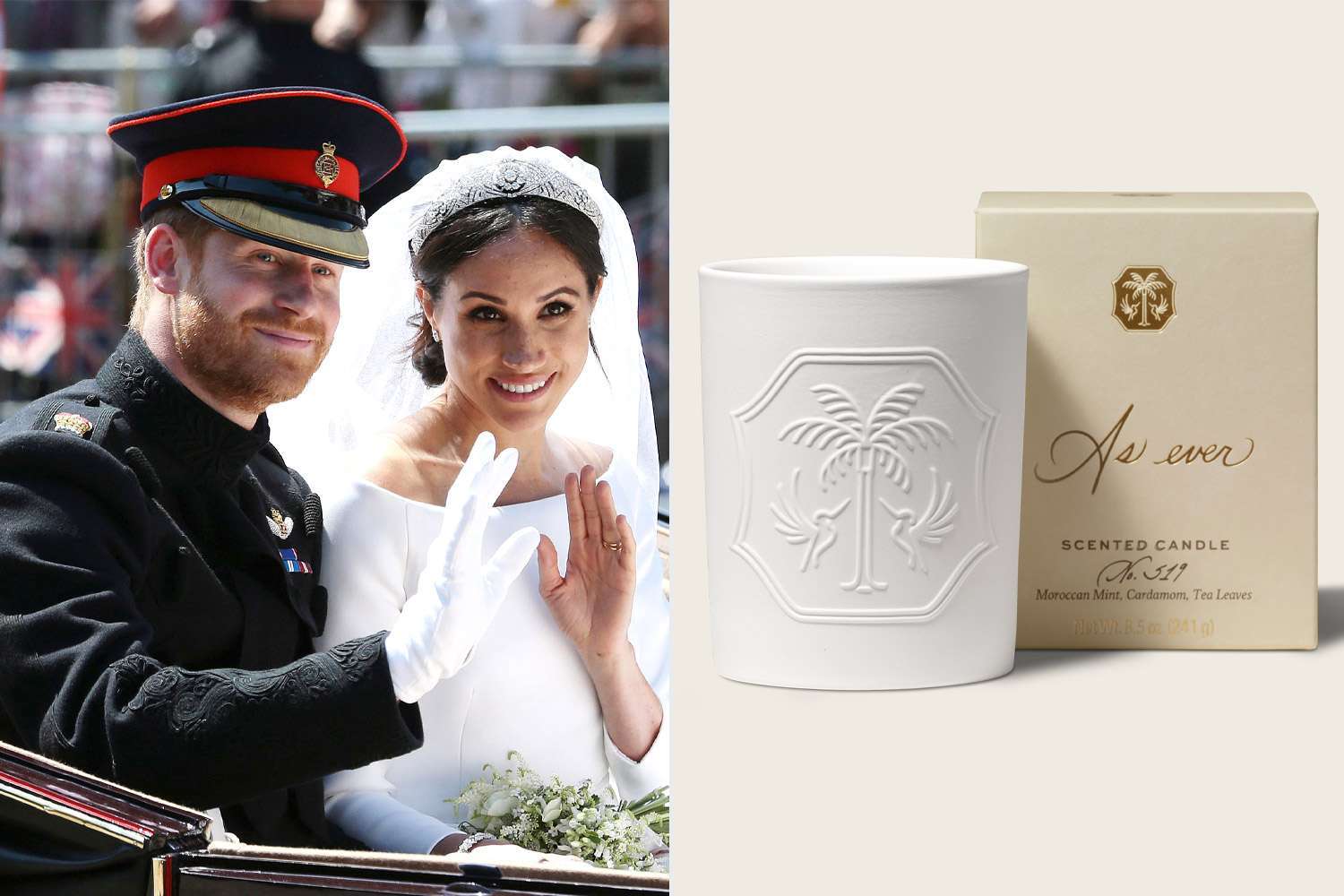 Meghan Markle lights As Ever candle inspired by her royal wedding to ...