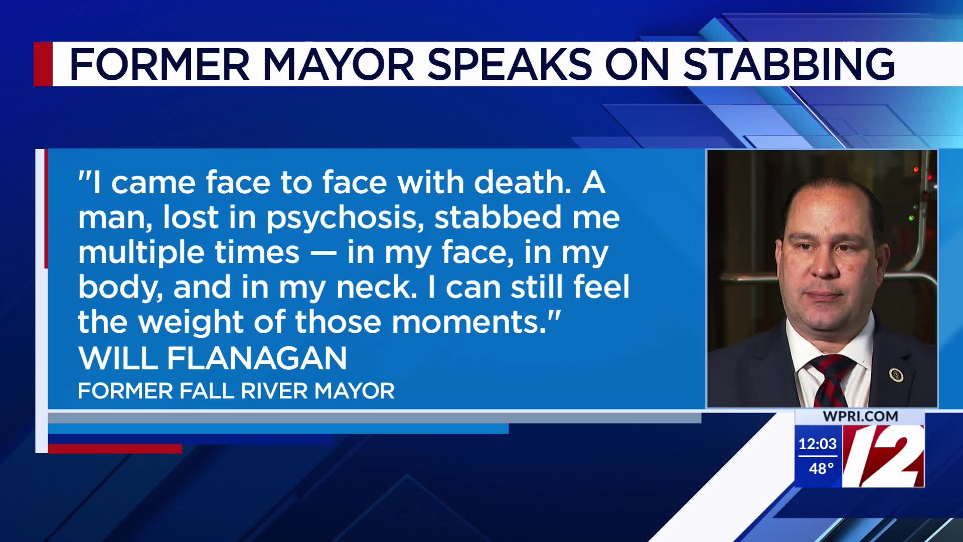 Former Fall River mayor speaks out after stabbing