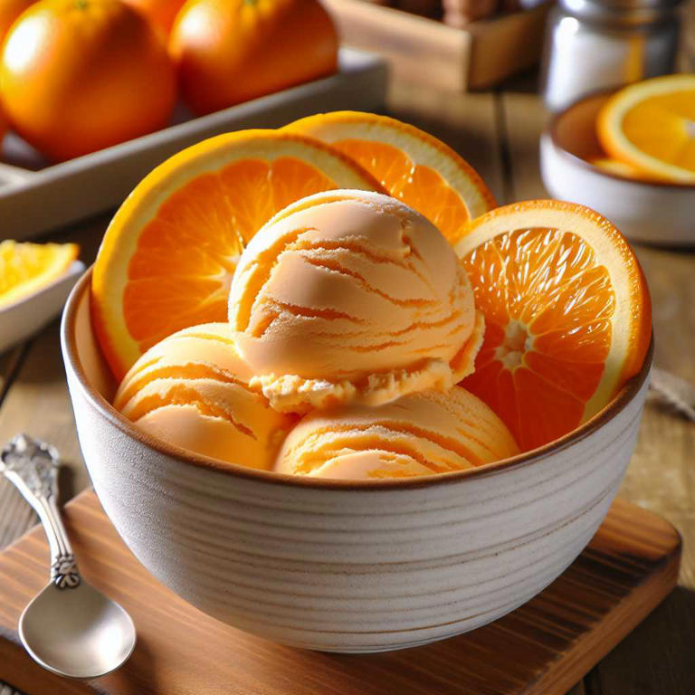 En simples pasos, cómo hacer un helado cremoso de naranja en casa