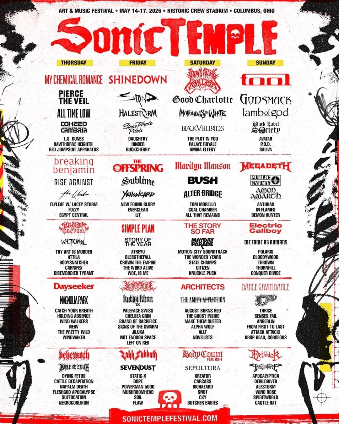 Sonic Temple 2026 Lineup + New Features Revealed – See Who’s Playing