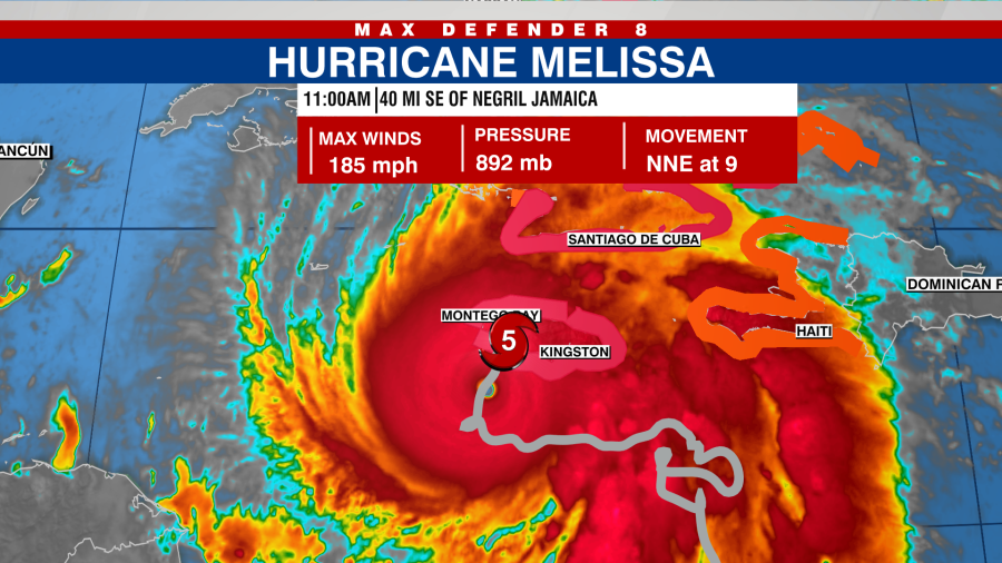 ‘Catastrophic’: Category 5 Hurricane Melissa grows stronger, nears ...