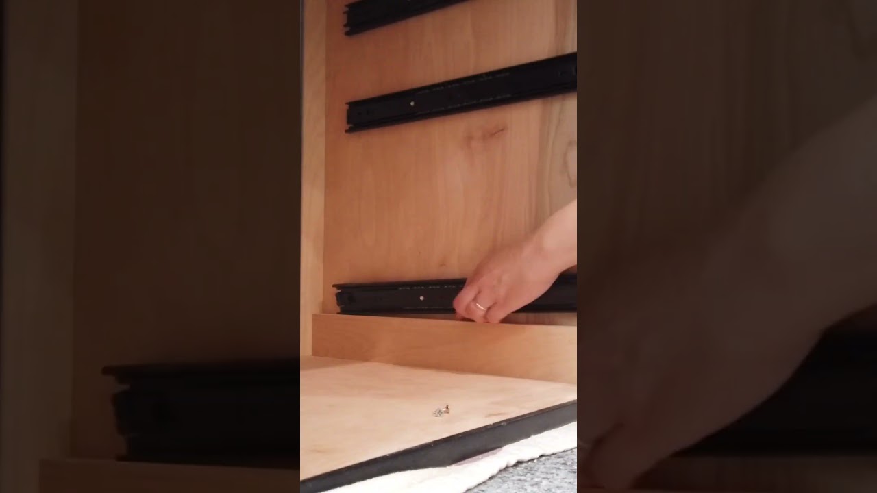 Installing drawer slides are easy! Full details on my latest video ...