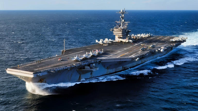 2,117 days trapped in the shipyard: Nuclear aircraft carrier USS George ...