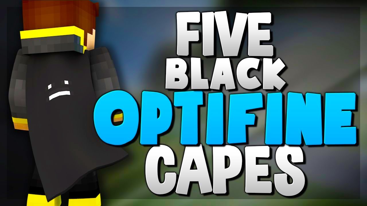 5 Black OptiFine Cape Designs! (Best Minecraft Capes You’ll Love)