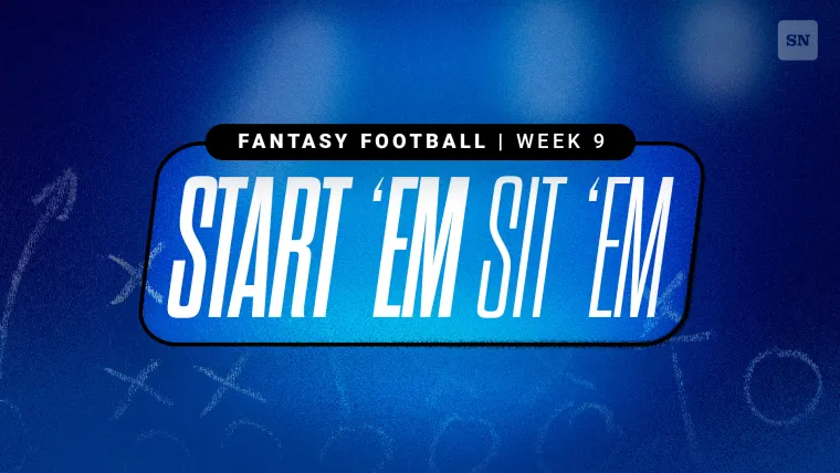 Updated Fantasy Football Start 'Em, Sit 'Em Week 9: Who should I start ...