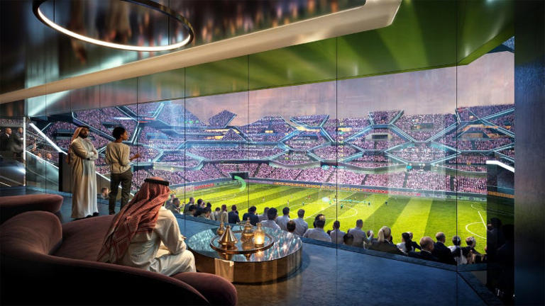 Neom Sky Stadium: Arabia Saudita planea construir estadio en un ...