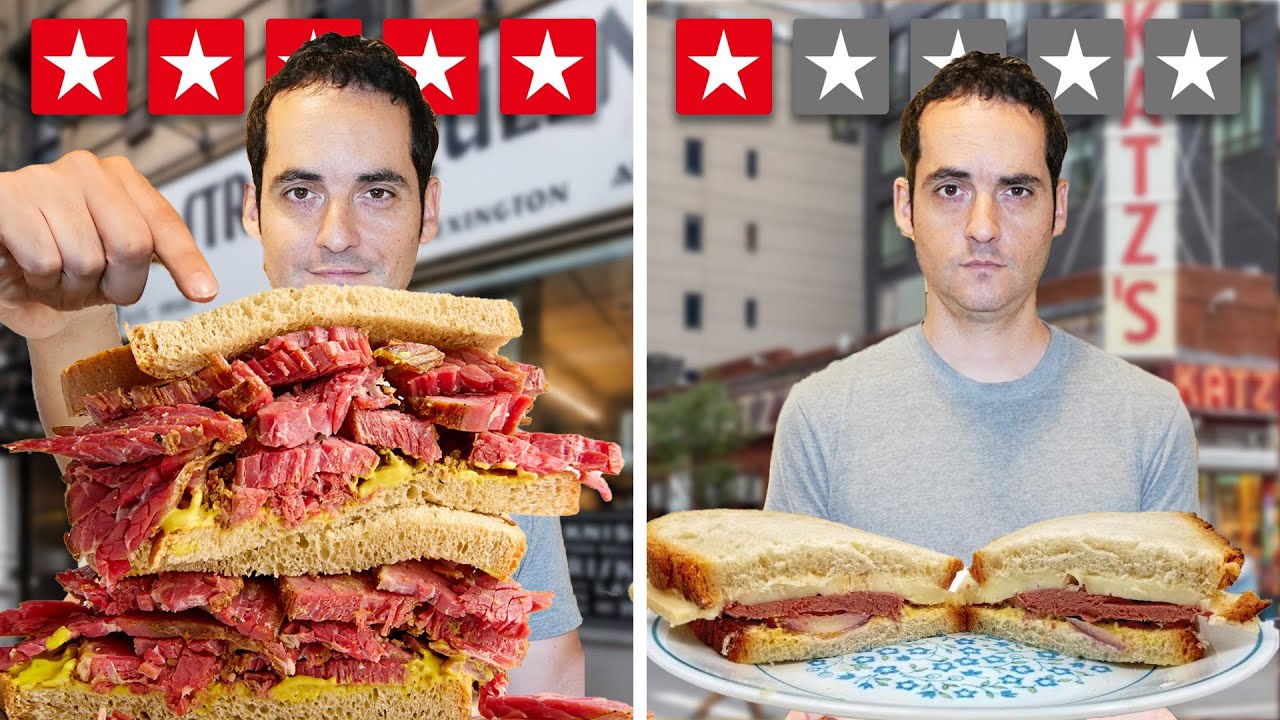I ranked NYC's most famous pastrami sandwiches from worst to best!