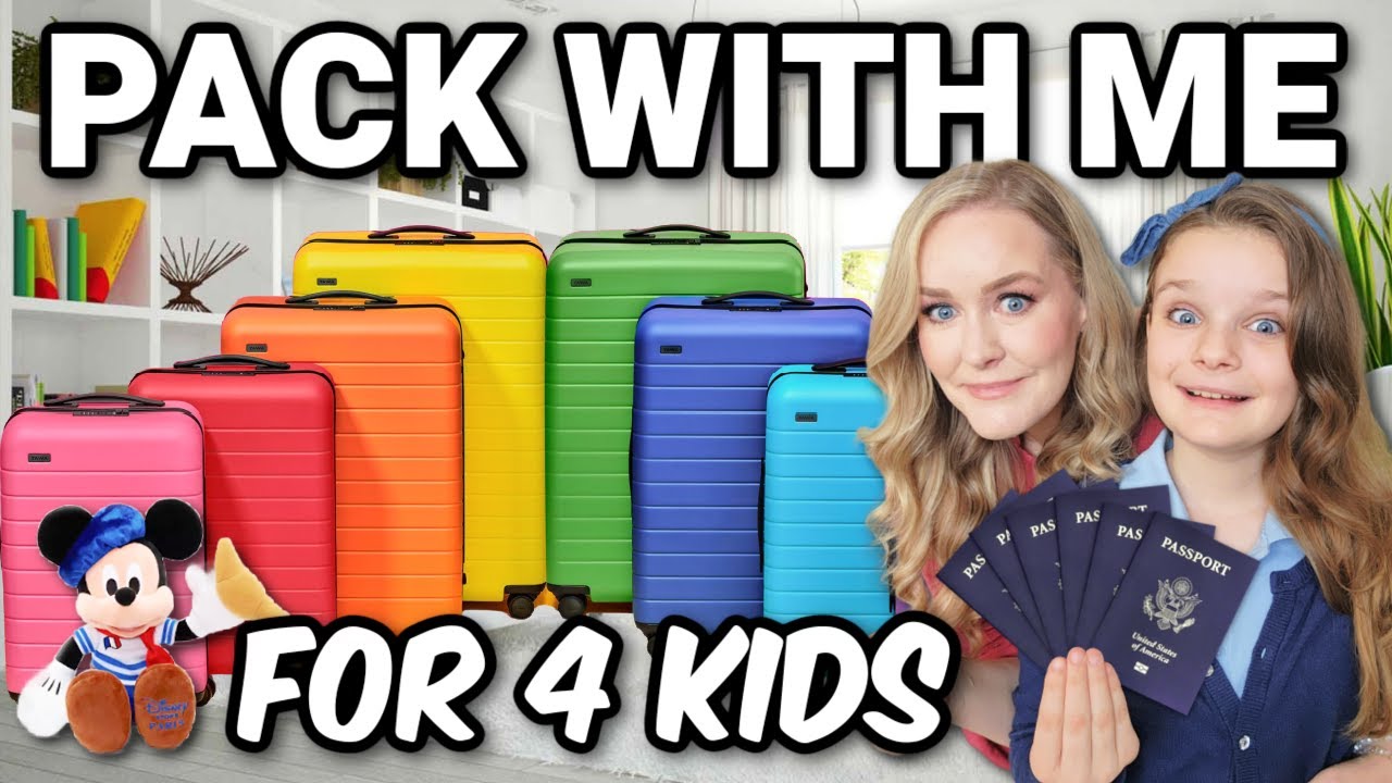 Pack with me: Disneyland Paris & London! Kids airplane activities & snacks