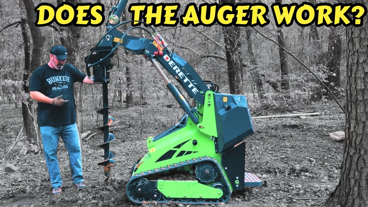 Exploring the Chinese mini skid steer with auger attachment