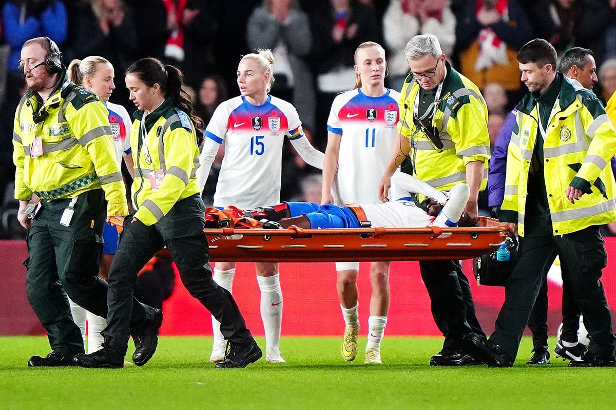 Michelle Agyemang’s ‘awful’ injury spoils England win for Sarina Wiegman