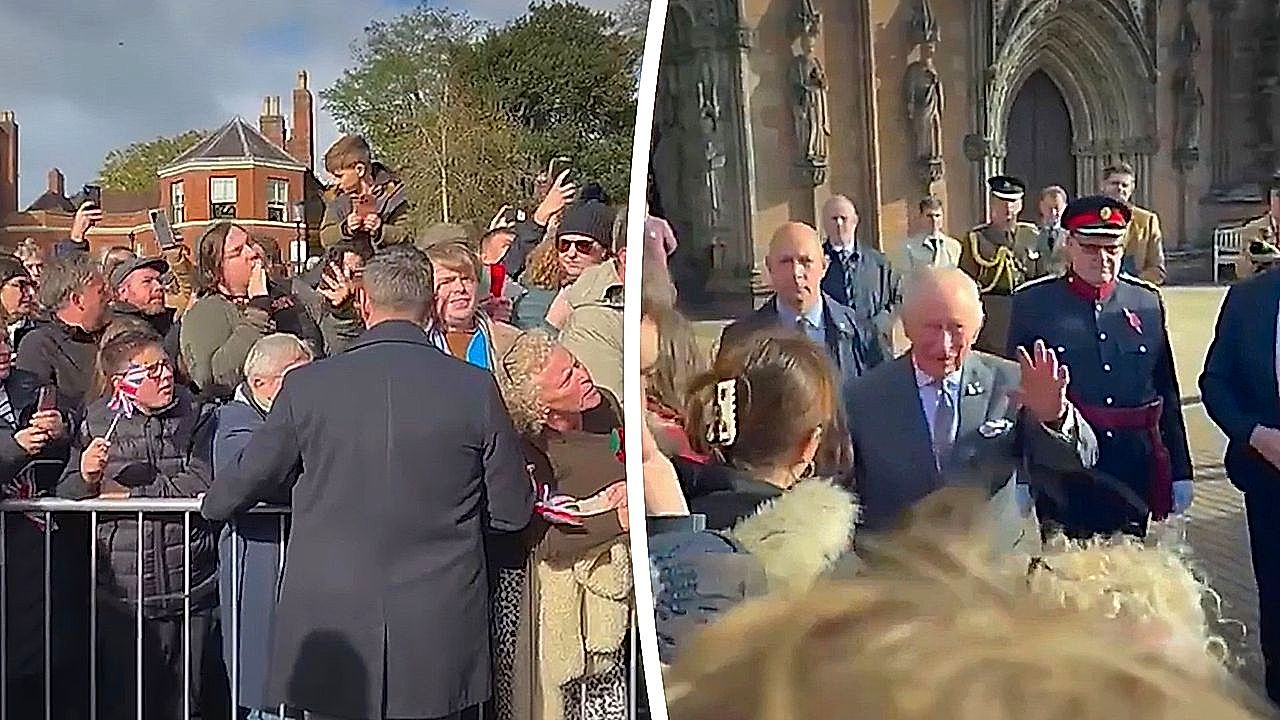 King heckled during visit to Lichfield Cathedral amid Prince Andrew ...