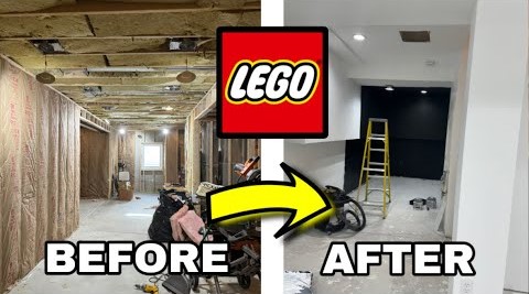 Basement Painting & LEGO Room Setup: Dream Space Revealed