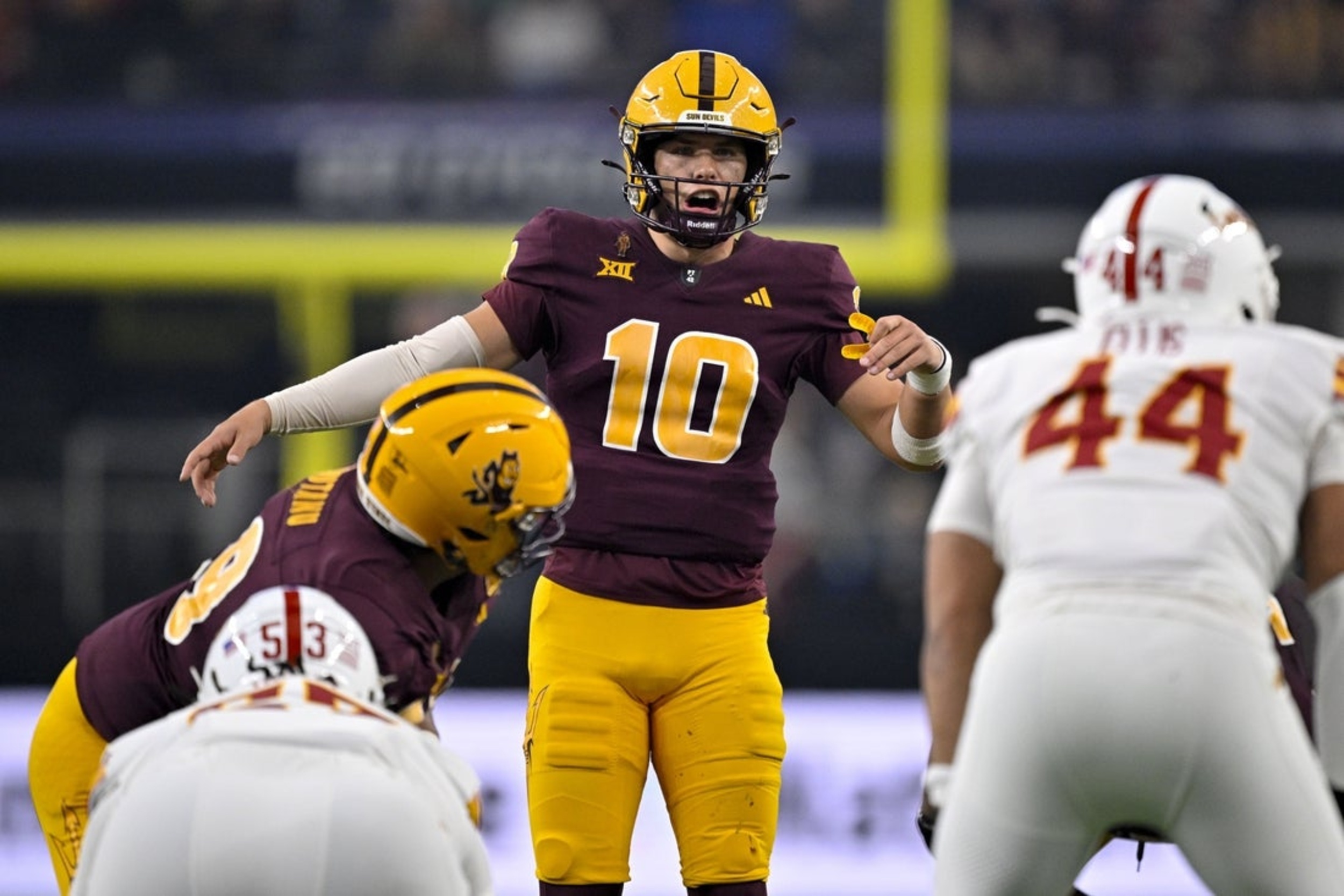 Sam Leavitt sidelined for Arizona State's title rematch with Iowa State