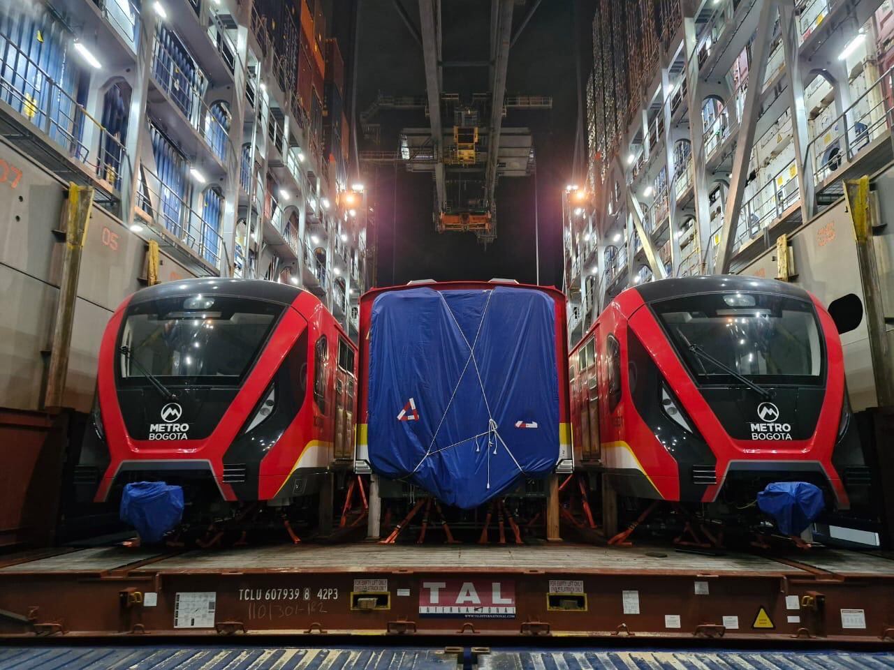 Ya llegó a Colombia el tercer tren del metro de Bogotá: “Sigue ...