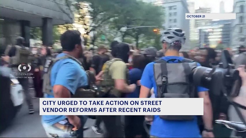 Street vendors flee Fordham road after Canal street ICE raid