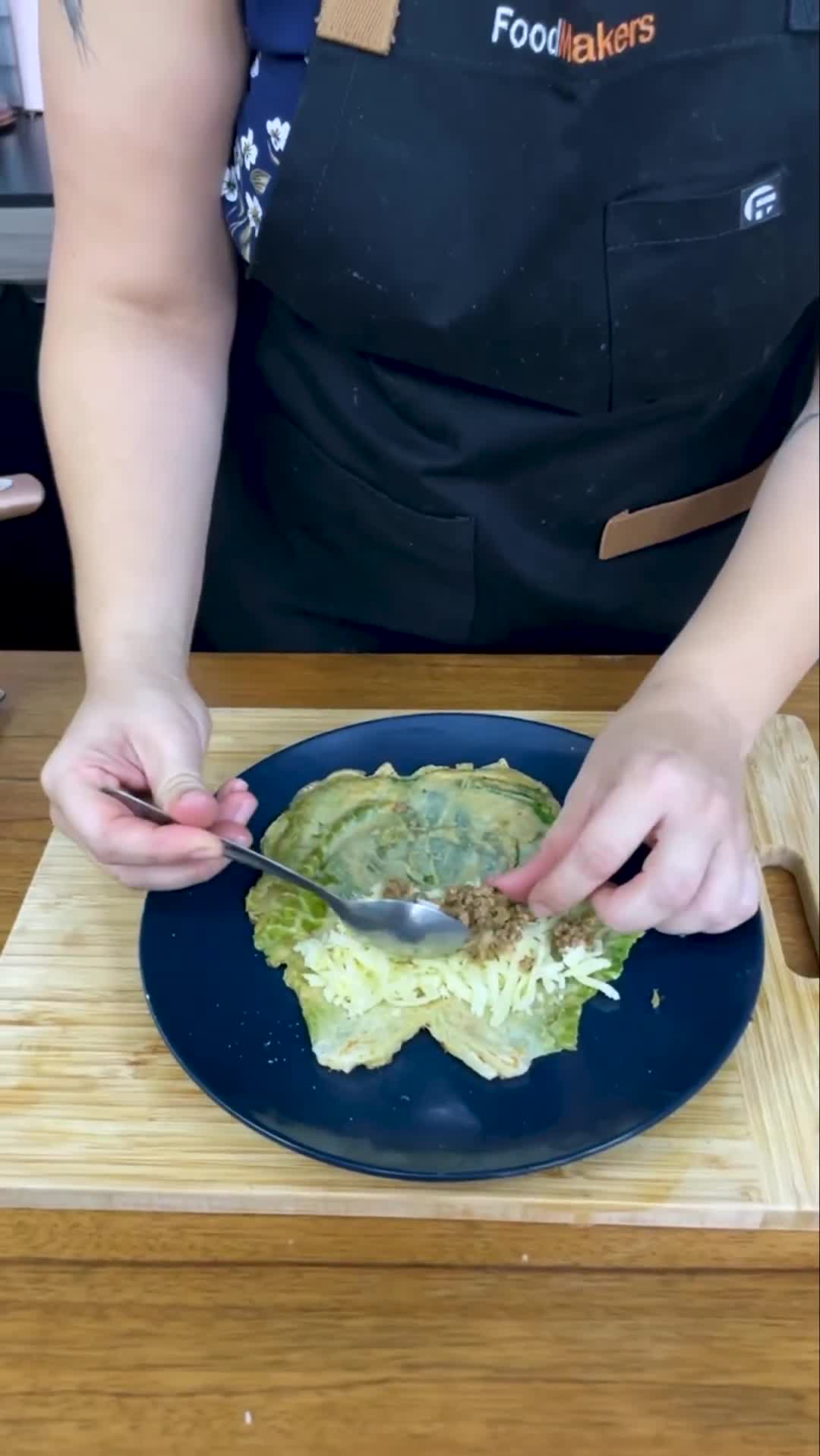 Panqueques de col rellenos de carne picada y queso: aprende cómo ...