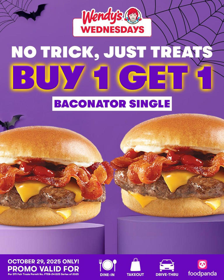 For one day only: Wendy's is offering Buy 1, Get 1 burgers on Oct. 29