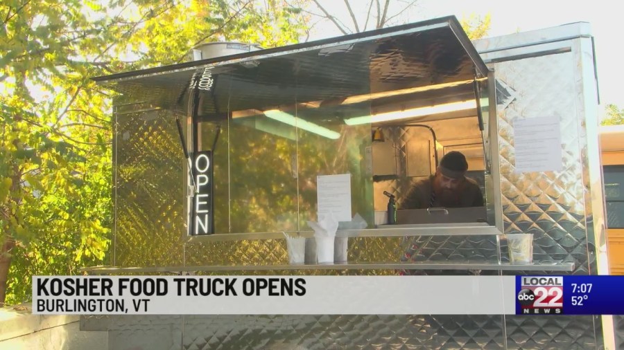 Kosher food truck opens outside Burlington Chabad