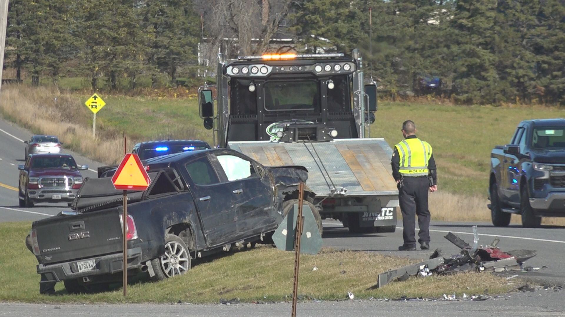 One Injured Following 3-Vehicle Crash