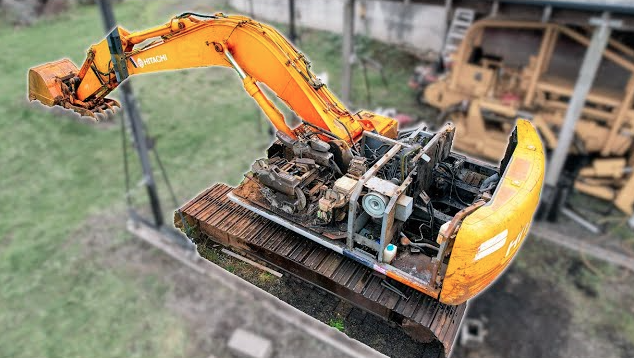 Excavator Restoration Project – Cab and Tank Removal with a Scrapyard Run