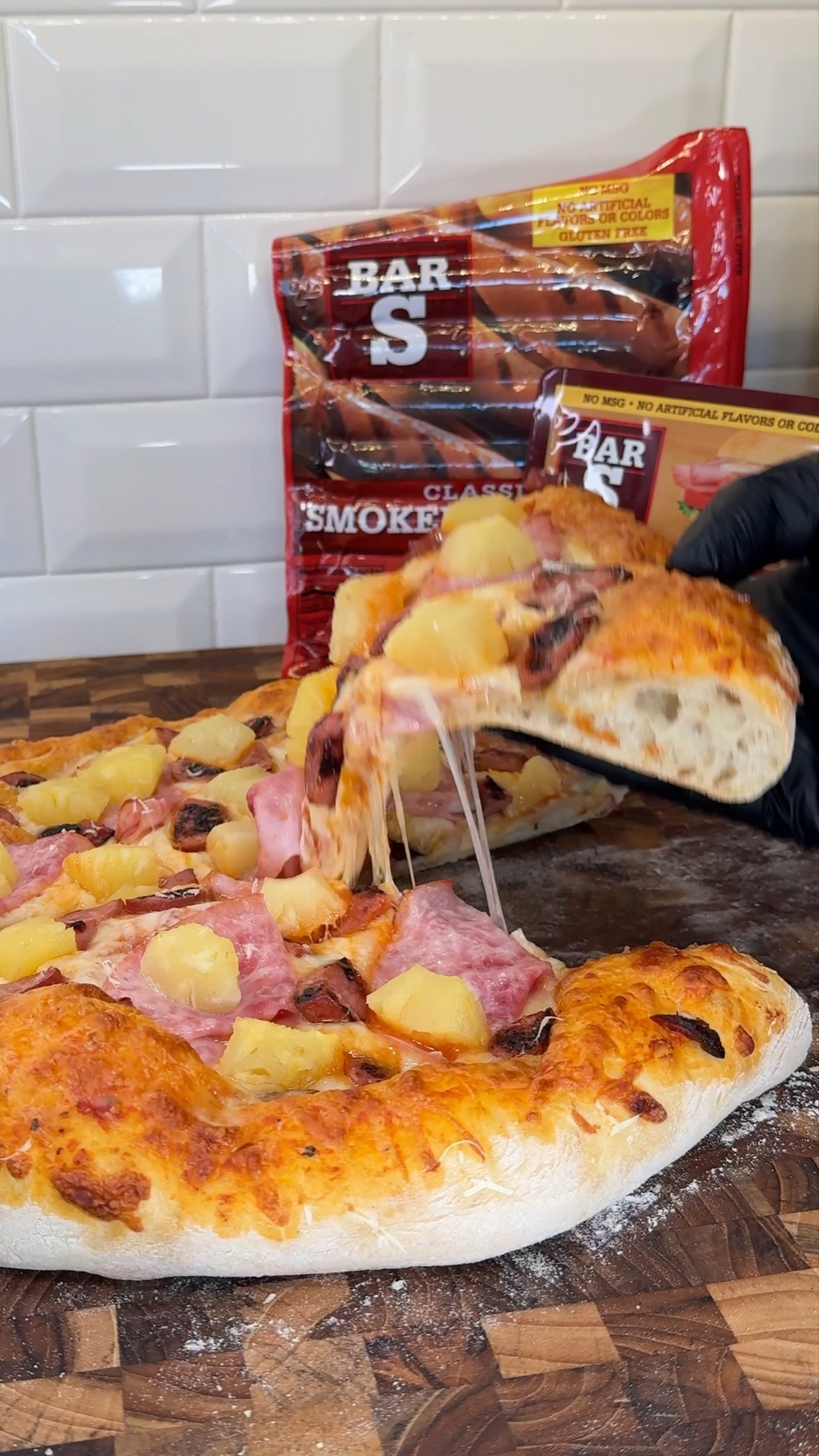 Stuffed Hawaiian Pizza