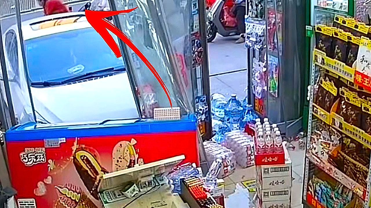 Driver crashes into store and runs away – then things take a turn