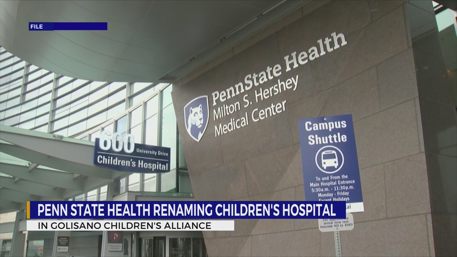 Penn State Health renames children's hospital after $50M donation