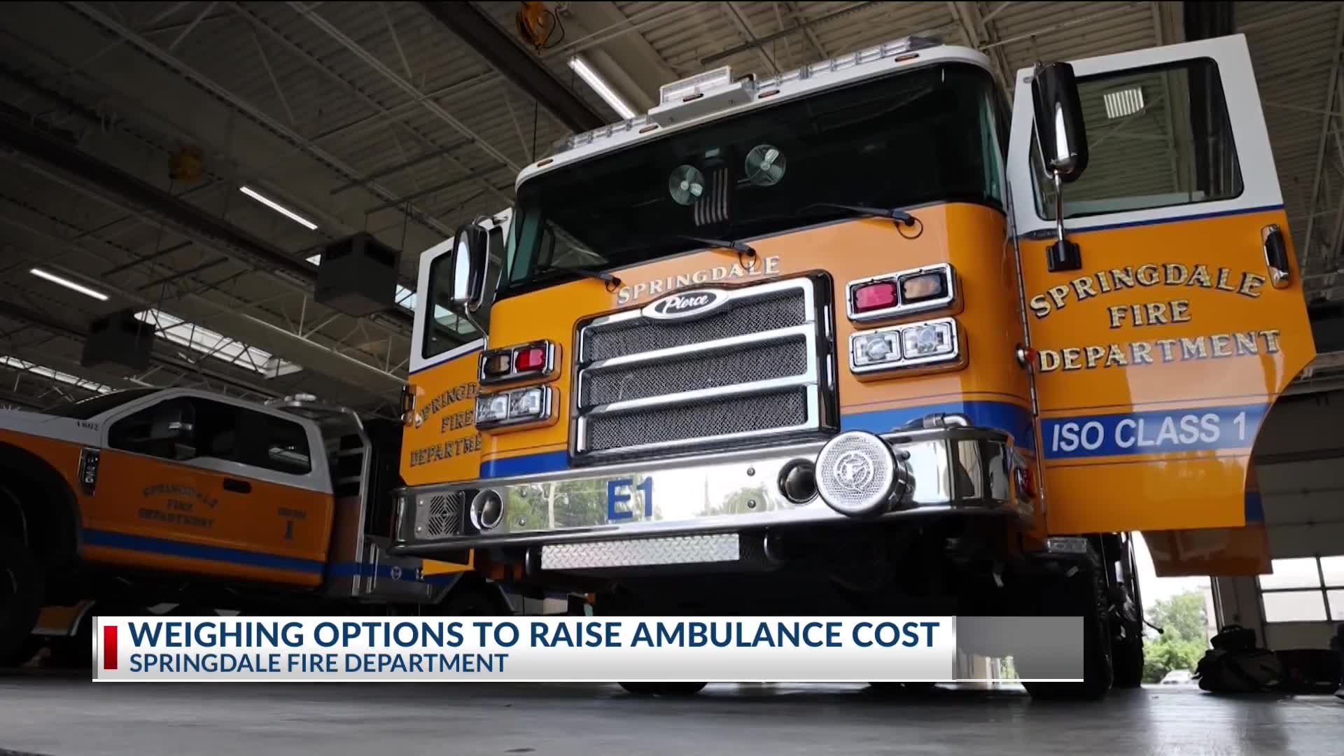 Springdale Fire Department weighs options to raise ambulance costs