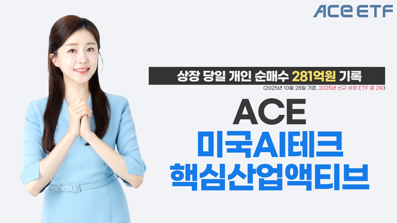 AI 핵심산업 투자 ETF, 상장 당일 역대 ACE ETF 중 최대 순매수
