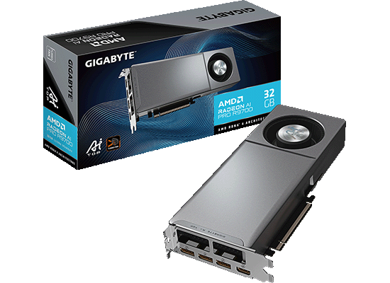 GIGABYTE「GV-R9700AI TOP-32GD」登場 Radeon AI PRO R9700搭載の高性能GPU