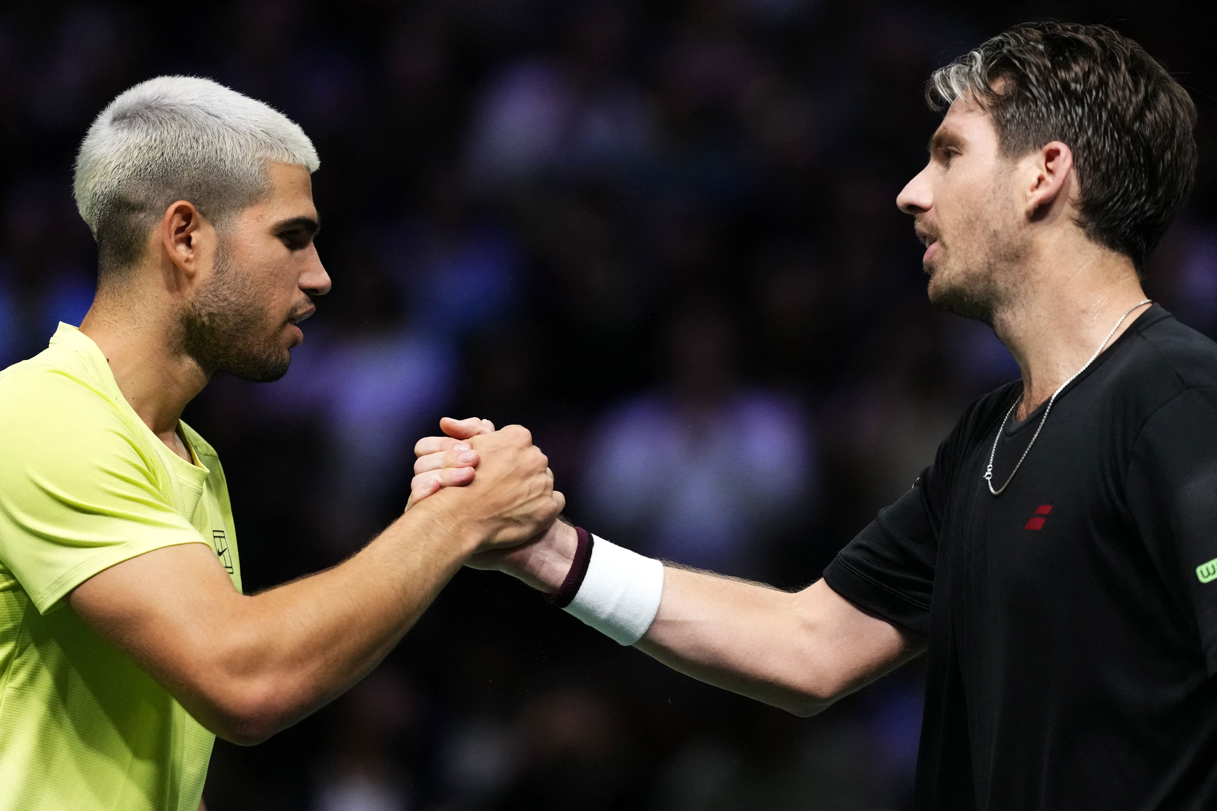 Carlos Alcaraz suffers shock loss to Cameron Norrie at Paris Masters