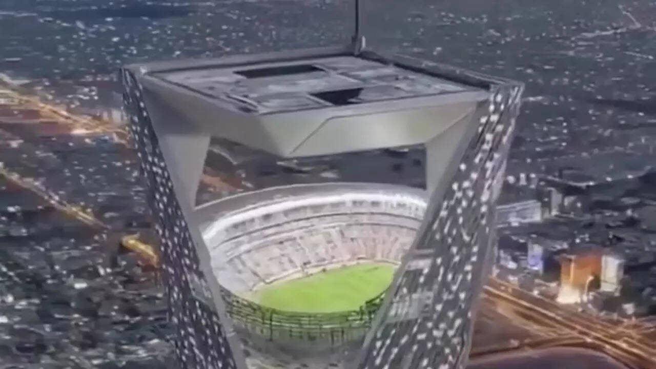 'Sky Stadium' in Saudi Arabia: Football venue 350m above ground - Fake ...