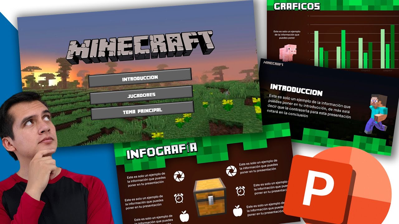 Presentación Minecraft: Tutorial Fácil y Animado Paso a Paso