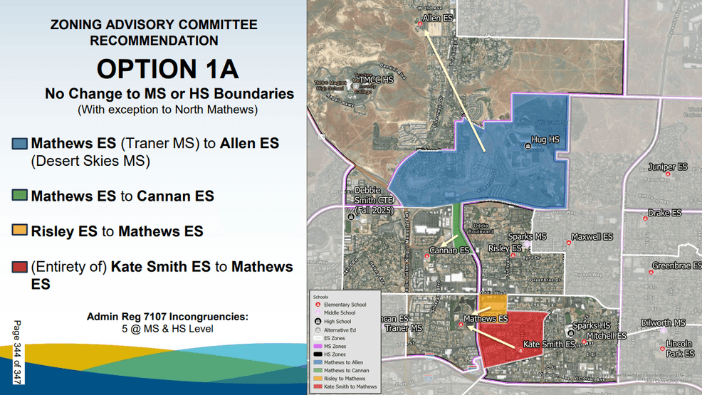 Washoe County School Board approves Bernice Mathews rezoning, budget ...