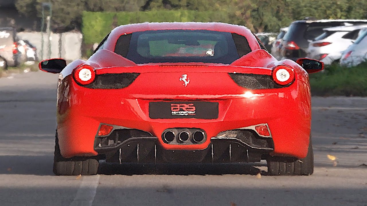 Ferrari 458 Italia met X-Pipe uitlaat – Echt V8-geluid
