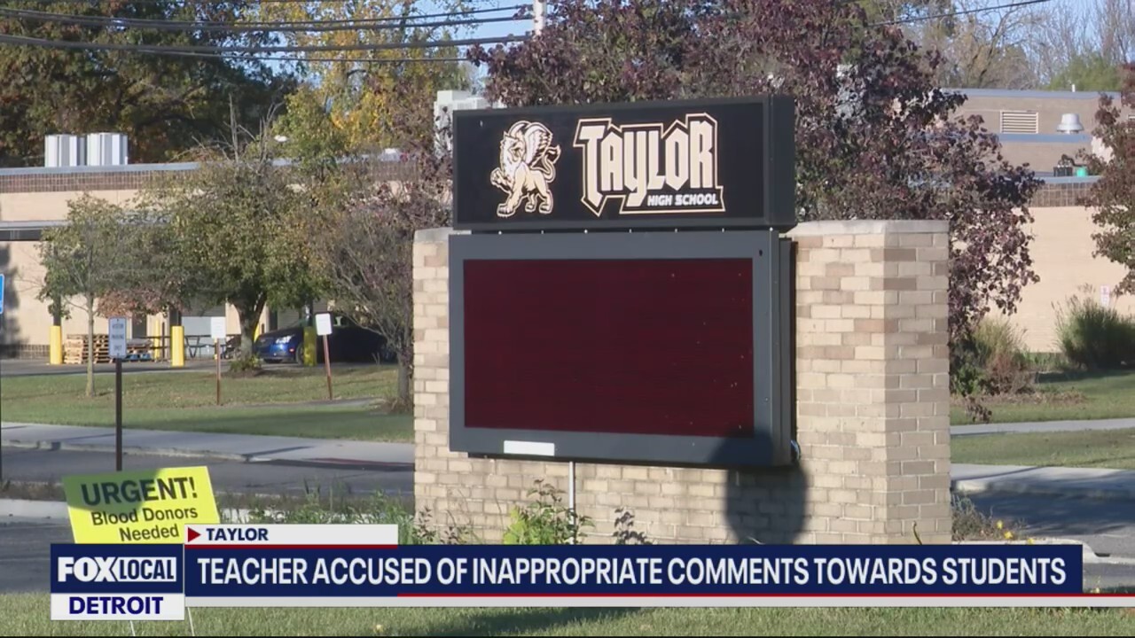 Teacher accused of inappropriate comments towards students