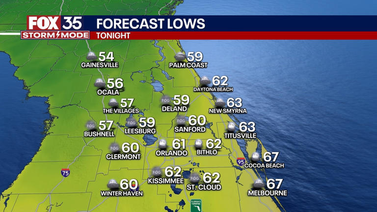 Orlando weather: Storms clear out as cold front brings chilly Halloween ...