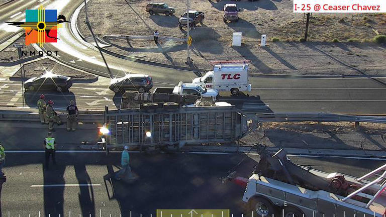 1 person taken to the hospital after crash near I-25 and Avenida Cesar ...