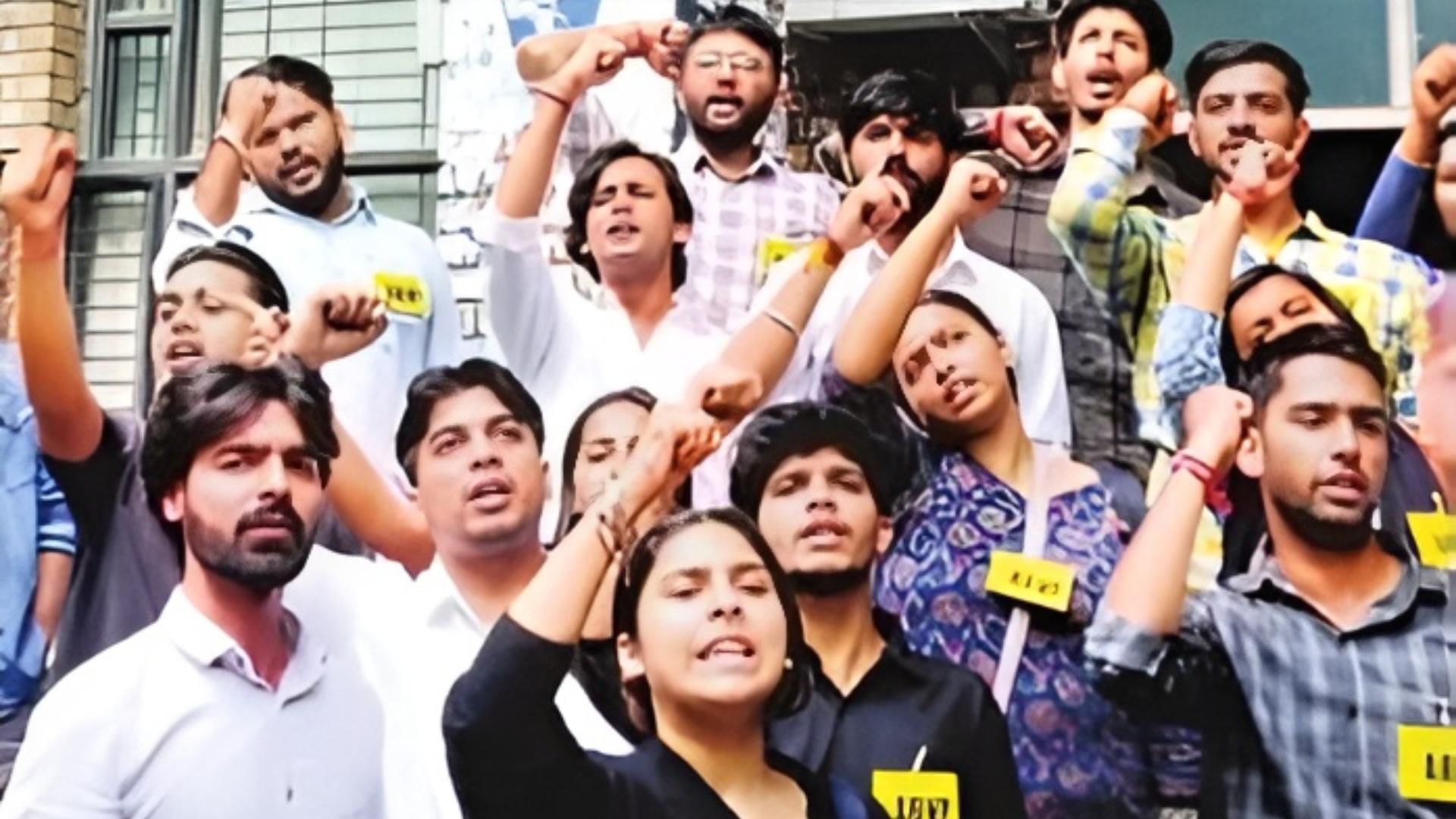 JNU Election: जेएनयू में एबीवीपी का शक्ति प्रदर्शन, निकाली रैली; आज ...