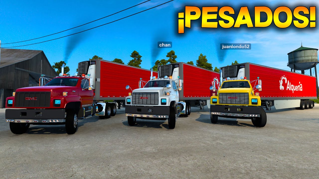 ¡Subiendo Letras Muy Cargados con los Kodiak! American Truck Simulator