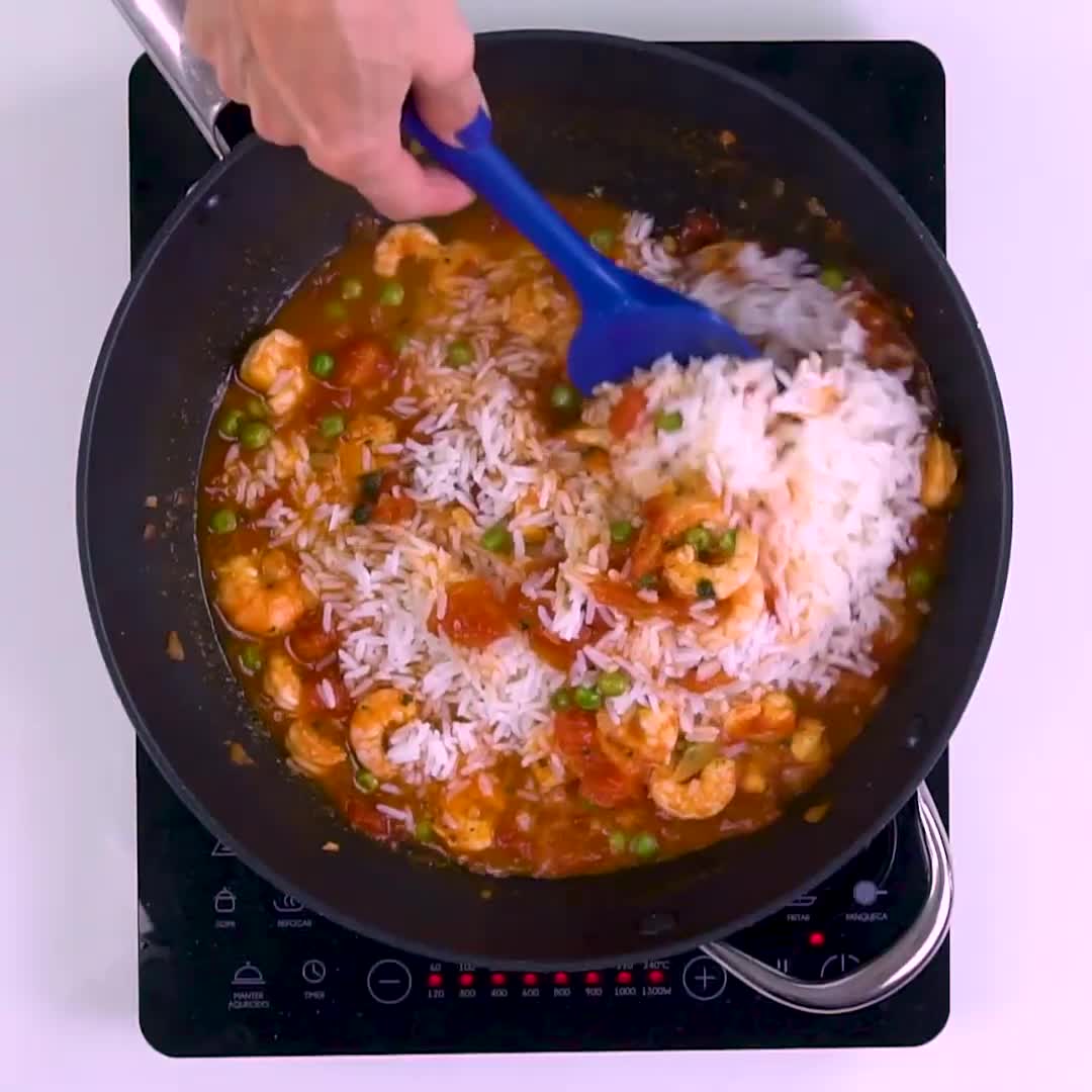 Arroz de camarão (rende muito) | Sal de Flor