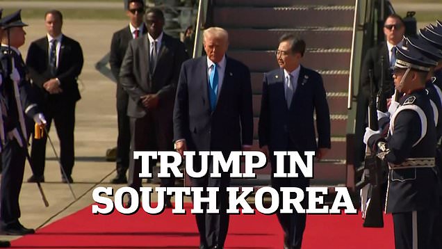 South Korean band plays YMCA as Trump arrives for high stakes meeting