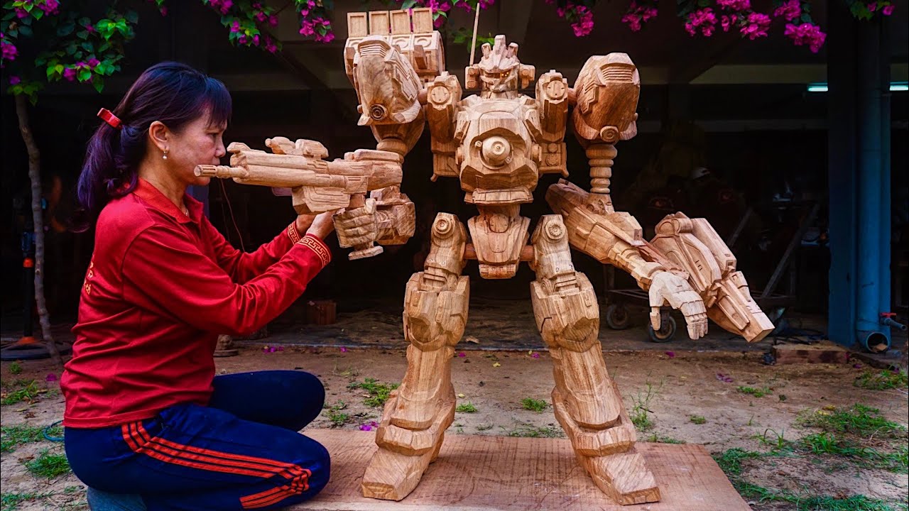 Armored Core VI Mech Wood Carving Project