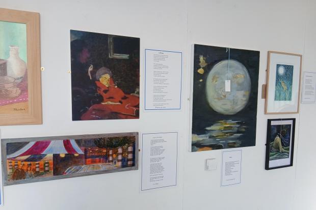 Gallery exhibition of poetry and art open until November