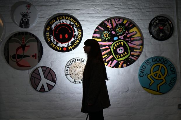 Anti-war logos and giant badges make up new exhibition at Bradford's ...