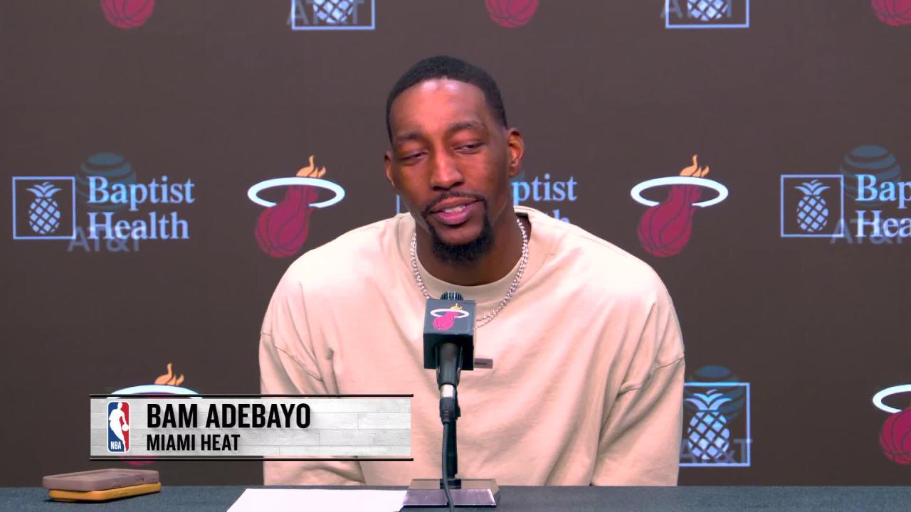 MIA 144, CHA 117: Bam Adebayo Postgame Media Availability
