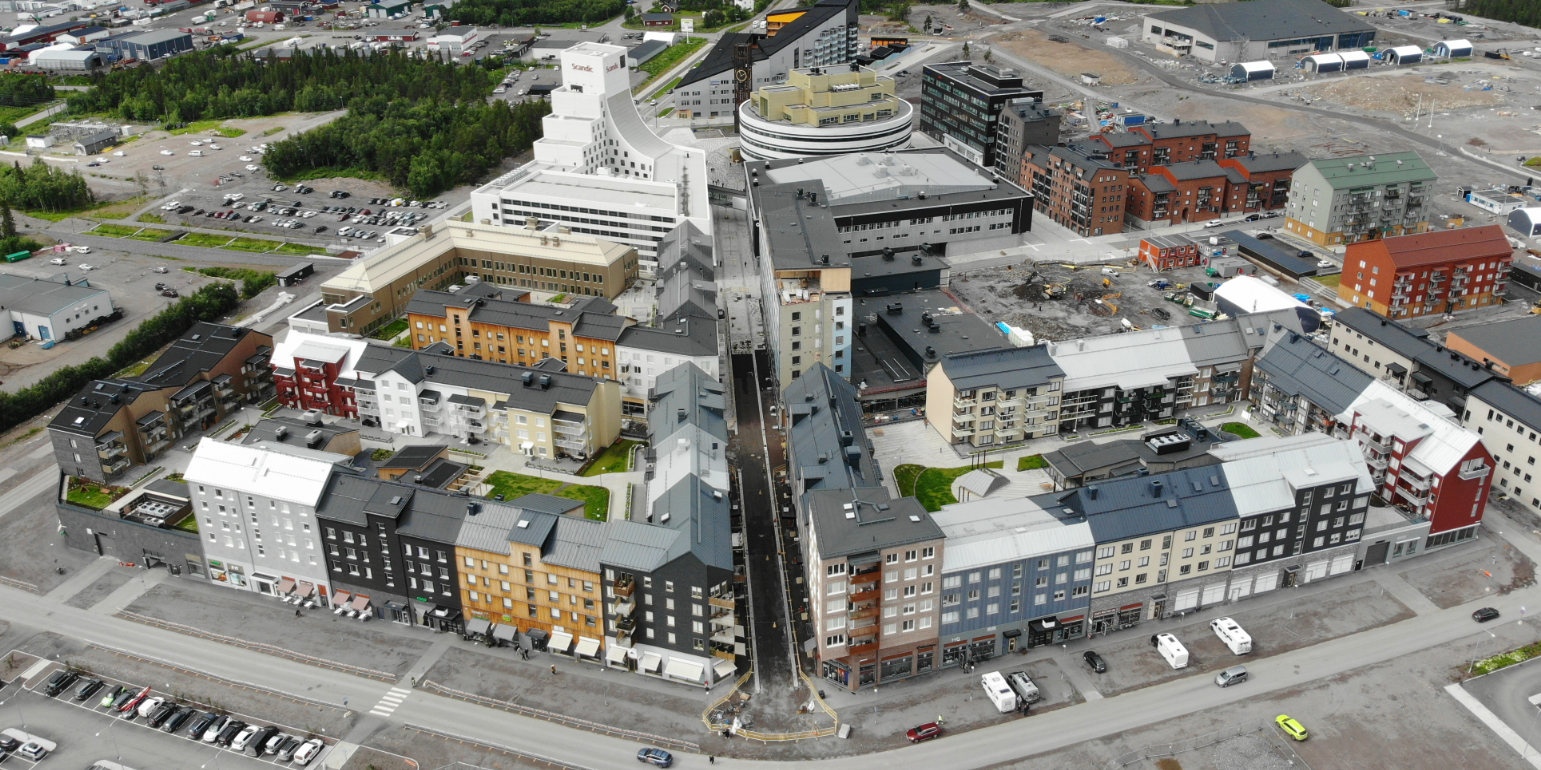 Kiruna kallare efter flytt – solen hittar inte ner