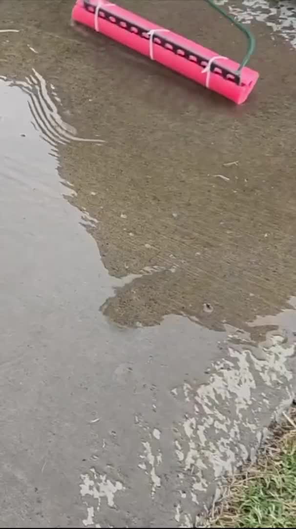 Slide a pool noodle on a rake... 😱💦