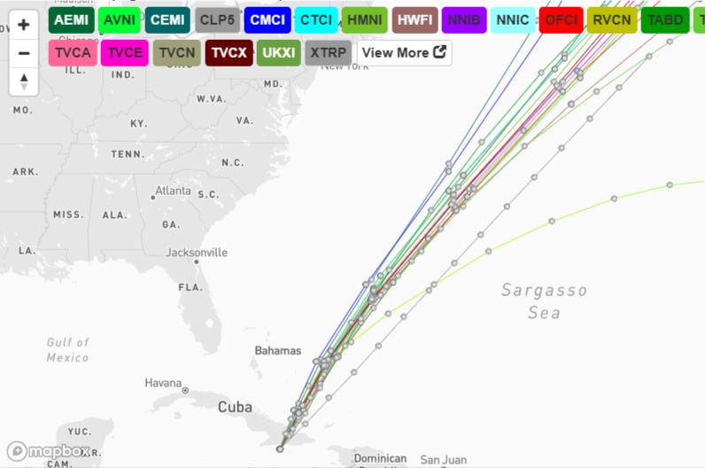 Hurricane Melissa latest spaghetti models, Florida forecast, path ...