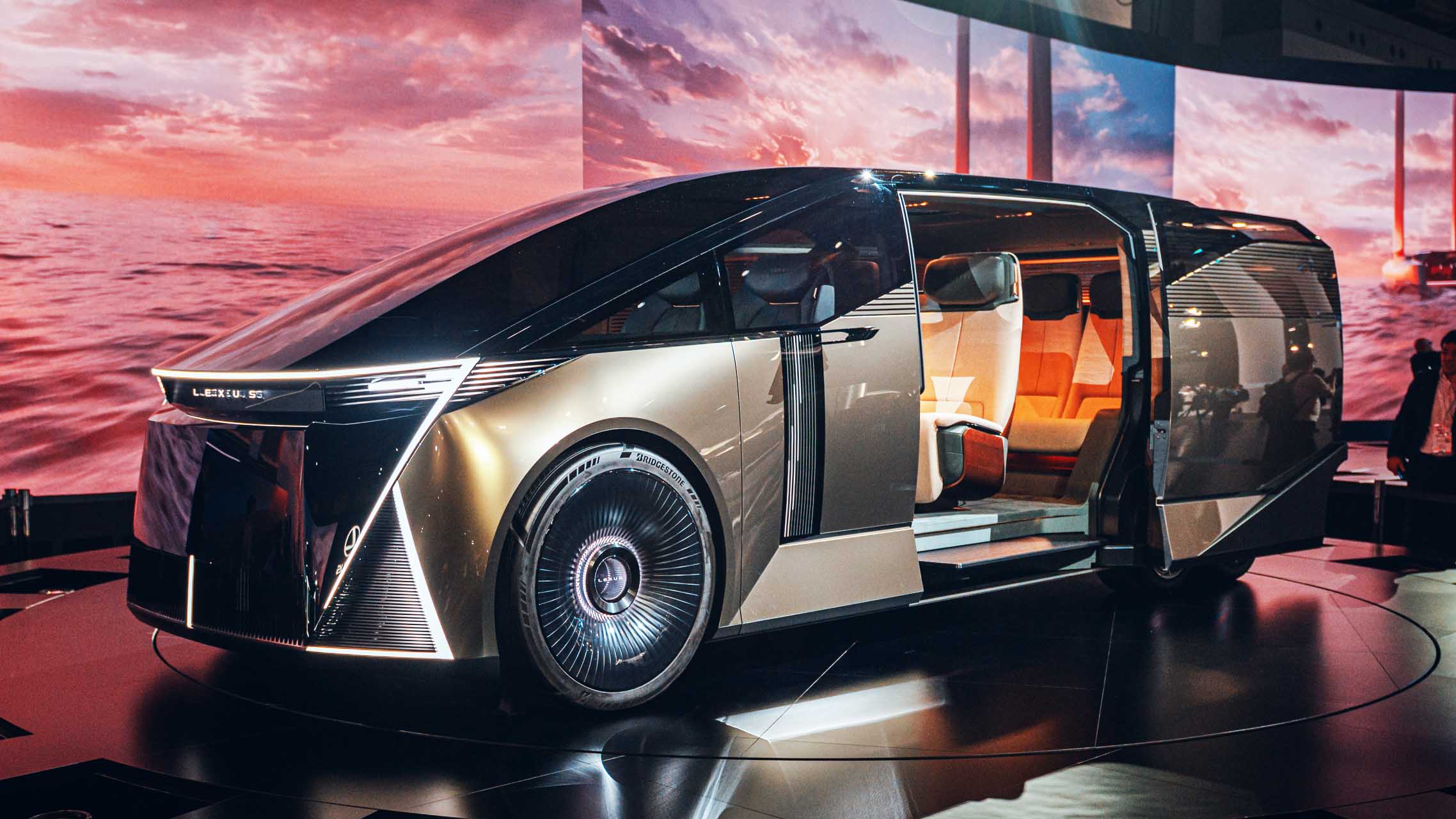 The joy of six: Lexus reinvents its top limo as a six-wheel ultra-lux VAN